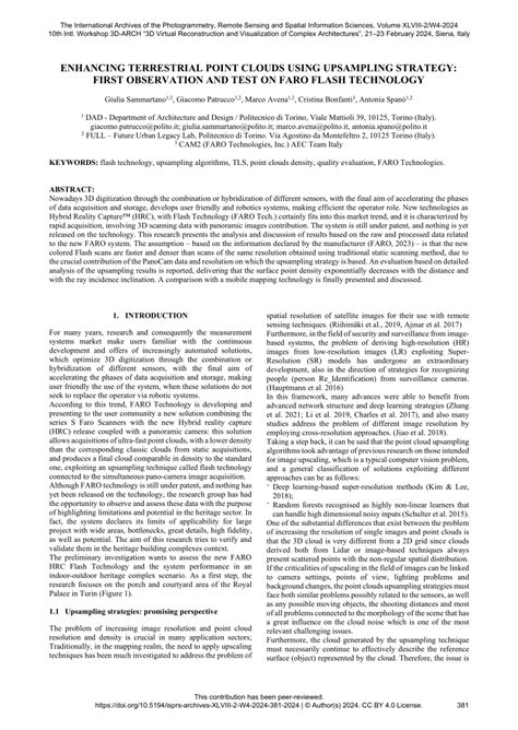 Pdf Enhancing Terrestrial Point Clouds Using Upsampling Strategy