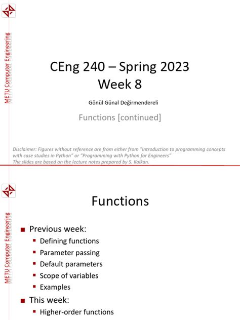 Ceng240 2023week8functions Contd 2 Pdf Parameter Computer Programming Function