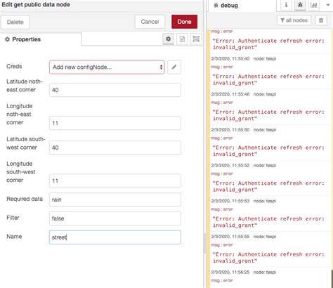 Error Authenticate Refresh Error Invalidgrant On Getpublicdata
