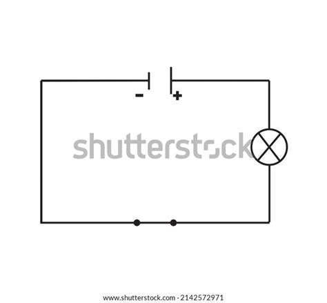 Electrical Circuit Diagram Study Content Physics Stock Vector Royalty Free