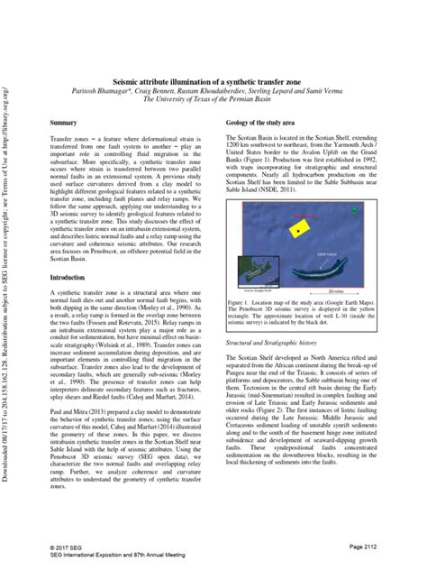 Seismic Attribute Illumination Of A Synt Pdf