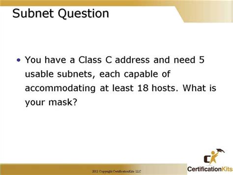 Cisco CCNA IP Addressing And Subnetting Part V