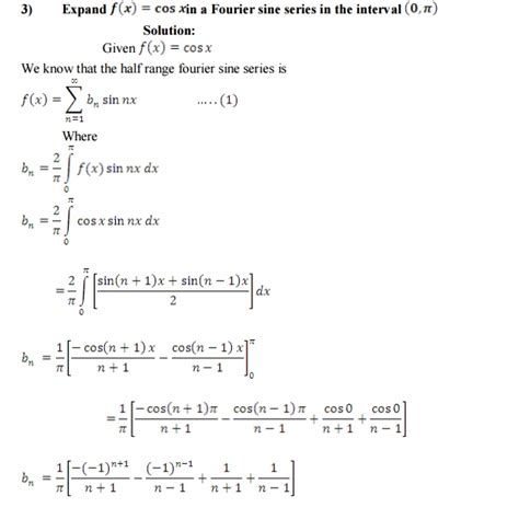 Important Questions And Answers Fourier Series