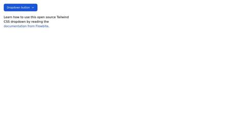 Tailwind Css Dropdown Menu