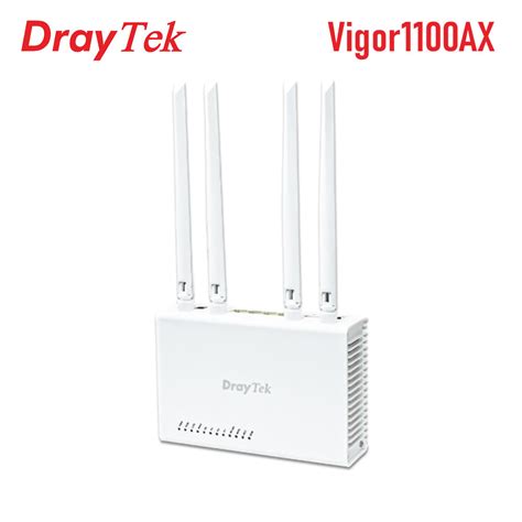 GPON Router WiFi 6 DrayTek Vigor1100ax WAN GPON Firewall WiFi Marketing 120 Client