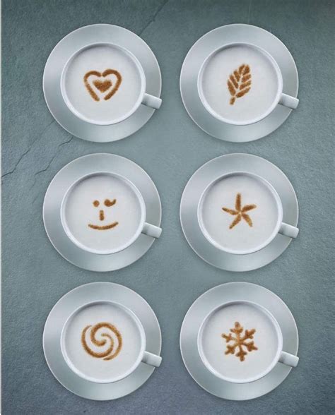 Aerolatte Cappuccino Stencil Set For Latte Coffee Art Set Of 6 Stencils Artofit