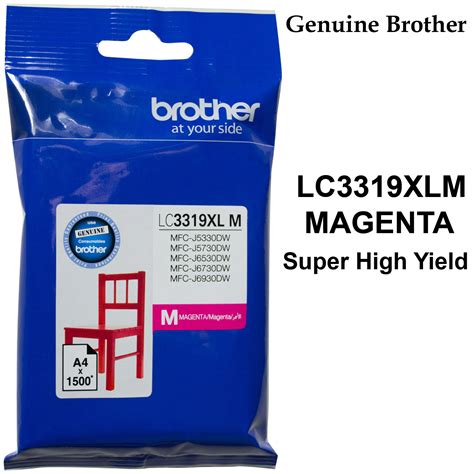 Genuine Original Brother Lc3319xl Ink Cartridge Toner Mfc J6730dw Mfc