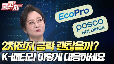 Posco홀딩스 에코프로 에코프로비엠 포스코퓨처엠 2차전지 대응 전략은 국고처 공감일정 2차전지 하이니켈