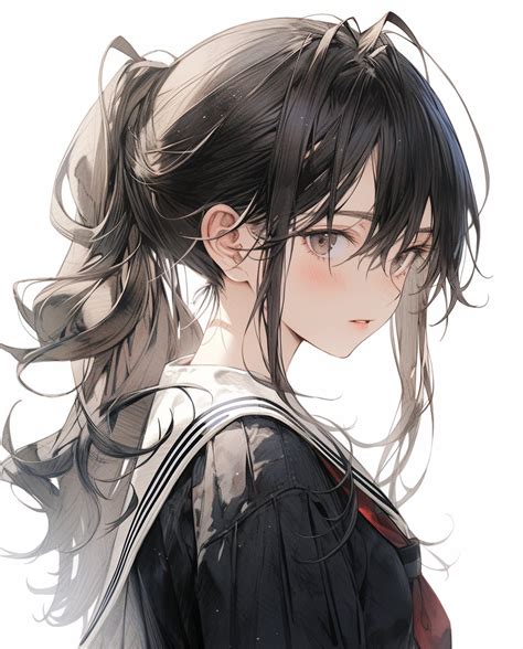 「制服少女」tarteのイラスト