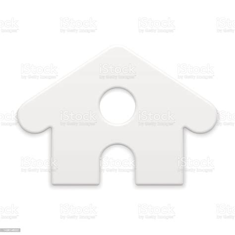 크리에이 티브 럭셔리 화이트 냉동 광택 시골 집 3d 템플릿 벡터 일러스트 레이 션 3차원 형태에 대한 스톡 벡터 아트 및 기타 이미지 3차원 형태 가냘픈 가족