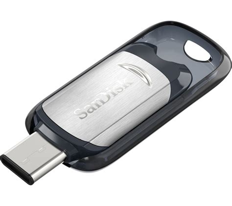 Buy Sandisk Ultra Usb Type C Memory Stick Gb Black Silver Free Delivery Currys