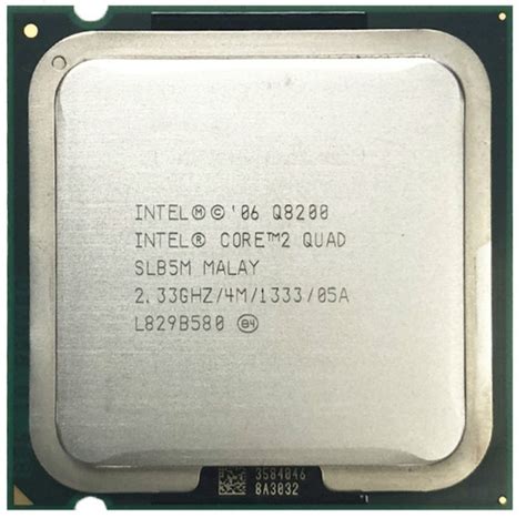 Intel Core 2 Quad Q8200 2.3 GHz Quad-Core CPU Processor 4M 95W 1333 LGA ...