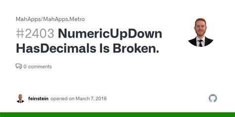Numericupdown Hasdecimals Is Broken · Issue 2403 · Mahappsmahapps