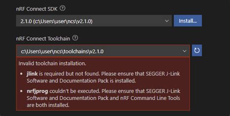 Re Invalid Toolchain Installation In Vs Code