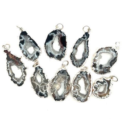 Geode Pendant Etsy