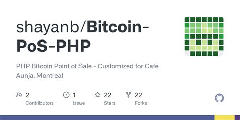 GitHub Shayanb Bitcoin PoS PHP PHP Bitcoin Point Of Sale Customized For Cafe Aunja Montreal