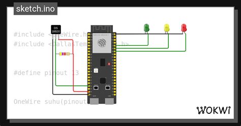 NURUL RAHMAWATI HADIS Modul 6 Sensor Suhu Wokwi ESP32 STM32 Arduino