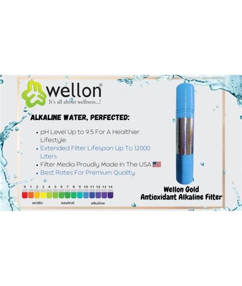 Wellon Gold Antioxidant Alkaline Filter New 1