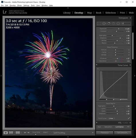 Firework Photography Settings