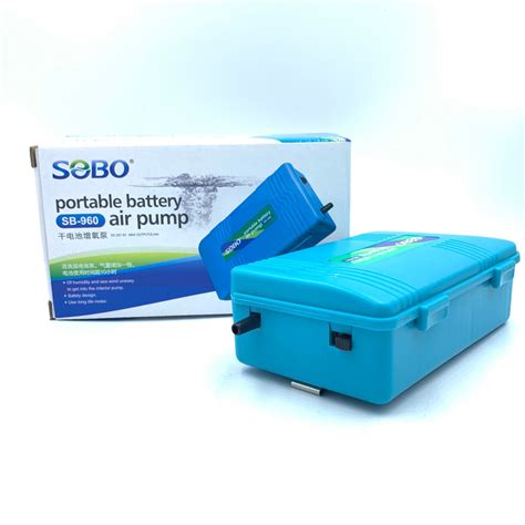 ปั๊มลม Sobo Sb 960 ปั้มลมเพิ่มอ๊อคซิเจนในตู้ปลา 1 ทาง ปั๊มลมใส่ถ่าน ปั๊มอ๊อกซิเจน ปั๊มลมพกพา ใช้