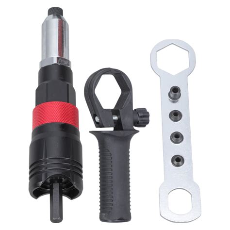 Strong Rivets Adapters Kit With Handle Grip Riveter Drill Converters Electric Drill Attachment
