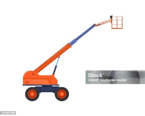 건설 크레인 기계 기술 차량 트럭 흰색 지게차 산업 불도저 플랫 스타일 벡터 일러스트에 고립 중장비 백호 자재 적재 0명에 대한