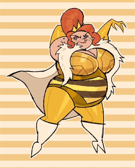 Rule 34 Beehive Hairdo Big Belly Bodysuit Cape Cleavage Crown Fat