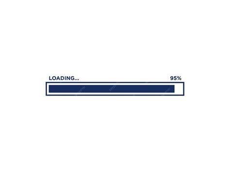 Premium Vector Loading Progress Bar Icon Vector Template