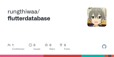 Github Rungthiwaa Flutterdatabase
