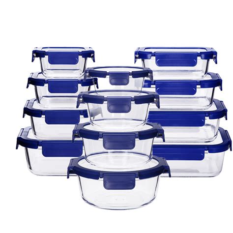 High Borosilicate Glass Food Containers With Tempered Glass Lid