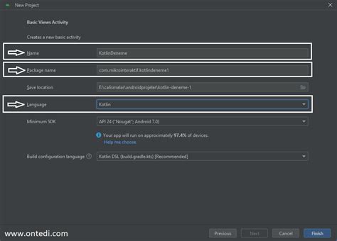 Kotlin Ders 1 Proje Oluşturmak Android Serkan Togal Nam ı Diğer