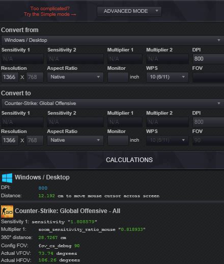 Windows Sensitivity To CS GO General Gaming Discussion Mouse Sensitivity Community