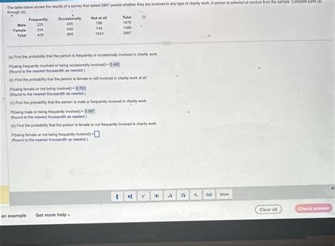 Solved A Find The Probabity That The Person Is Frequently
