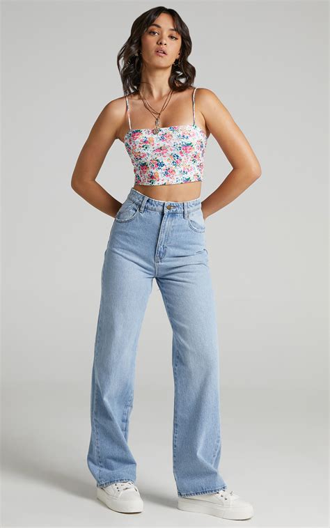Modern Gal Top In Vivid Floral Showpo Usa
