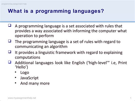 Programming Assignment Help By Myassignmenthelp Ppt