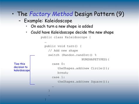 Ppt The Factory Method Design Pattern 1 A Creational Design Pattern