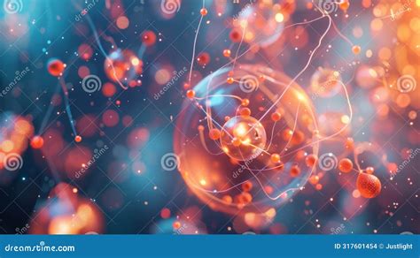 Dynamic Visualization Of Glowing Neural Pathways Royalty Free Stock Image