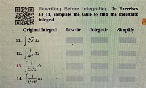 Solved Dsd Rewriting Before Integrating In Exercises H