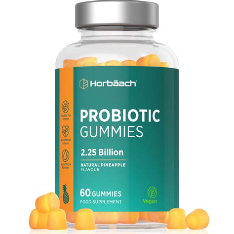 Probiotic Gummies Vegan 225 Billion Immune Support Gut