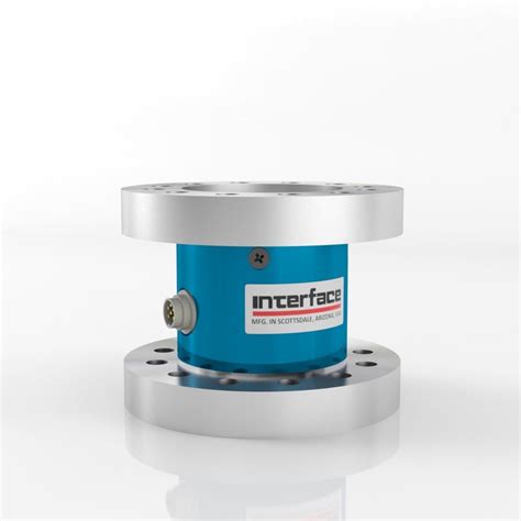 The Interface Ts11 Flange Style Reaction Torque Transducer With 6 Pin Binder Connector Features