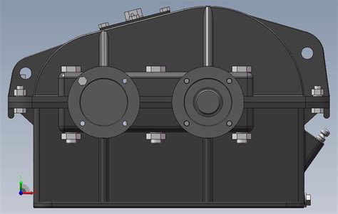 一级直齿圆柱齿轮减速器中原工学院机械设计课程设计减速器设计各零件图关键零件工程图 SOLIDWORKS 模型图纸免费下载 懒石网