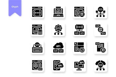 coding and programming icon pack icons ft programming and computer envato