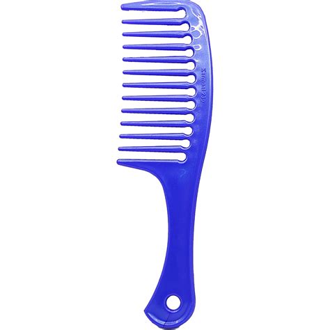 خرید و قیمت شانه موی فر دندانه بزرگ پلاستیکی کرمانی آبی Blue Kermani