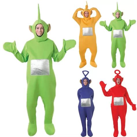 Teletubbies Costume Po Tinky Winky Dipsy Laa Laa Jumpsuit Fancy Dress