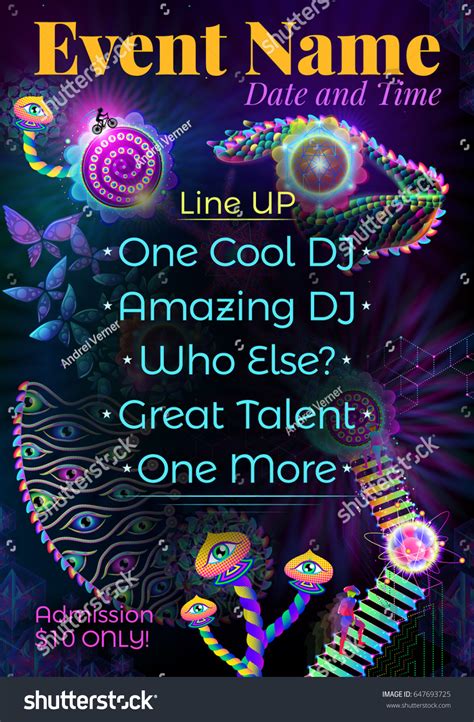 413 Psychedelic Mushrooms Flyer Stock Vectors And Vector Art Shutterstock