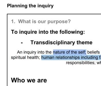 IB PYP Who We Are Full Unit Of Inquiry Plan Learning Styles TpT