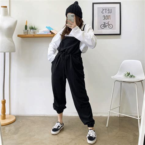 봄버전입고꾸안꾸 포켓 멜빵 조거팬츠 에이블리