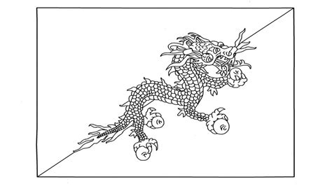 Bhutan Flag Coloring Page Coloring Pages