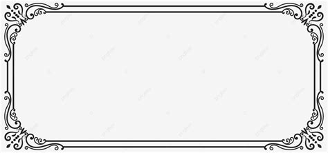 테두리 블랙 심플하고 미니멀리스트 벡터 테두리 블랙 테두리 검정 단순 간단한 테두리 Png 일러스트 및 벡터 에 대한 무료 다운로드 Pngtree