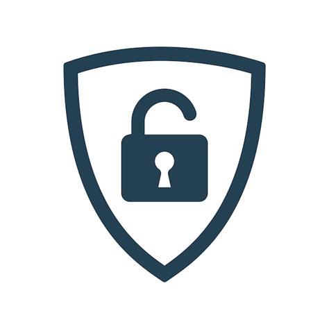 Premium Vector Shield Padlock Icon Design Vector Template